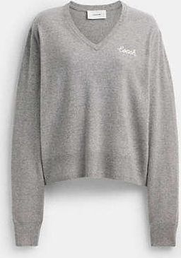 Coach Pullover mit V-Ausschnitt
