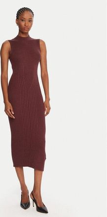 Guess Strickkleid W5BK23 Z3OW2 Braun Slim Fit