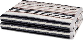 ROSS 2er Set Saunat&uuml;cher Vita - 80x200 cm, Walkfrottee 520 g/m&sup2;, 100% Baumwolle, Weich & Saugstark, Pflegeleicht, Waschbar bis 60&deg;C, Mit Kordelaufh&auml;nger - 