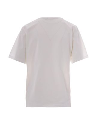 Max Mara Womens T-Shirt Straight Cut Optical White Cotton T-Shirts & Jerseys