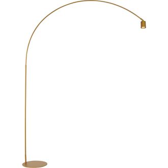 Luce-Ambiente-Design Curved Maison Floor Lamp in Gold Metal with Adjustable Light Point