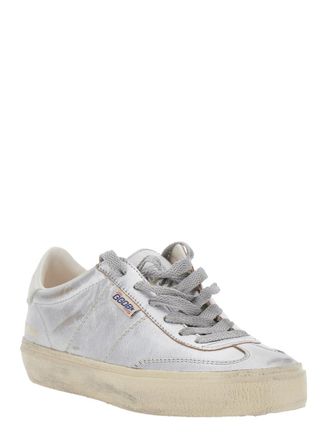 Golden Goose Womens Sneakers Soul-Star Metallic Leather Cow Trainers