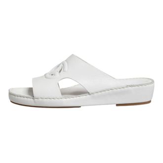 Dolce & Gabbana Homme, Chaussures, Blanc, Taille: 44 EU Slippers Flats