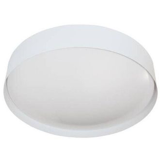 Indigo Applique plafonnier LED 30W rond blanc mat &Oslash; 366x70mm 4000K 2500lm alim 230V interieur exterieur IP44 LIYO INDIGO