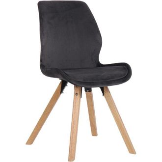 Clp Chaise de lune gris fonc&eacute;, velours