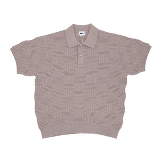 Obey Kurzarm Polo Sweater Silbergrau - - Tops - Herren - Grau - XL