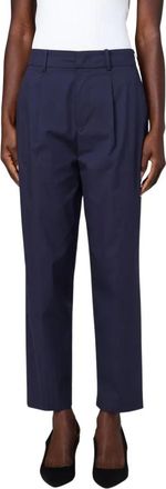 PT01 Pt01, Femme, Pantalons, Bleu, Taille: 42 FR Cropped Pantalons