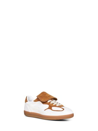 Alohas Womens Ivory Calf Hair Sneakers Leather Trainers