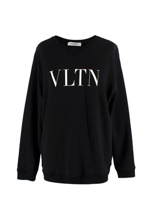 Valentino Garavani Valentino Black VLTN Crewneck Jumper Size M