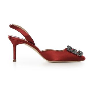 Manolo Blahnik Femme, Chaussures, Rouge, Taille: 38 EU Escarpins