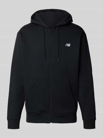 New Balance Sweatjacke mit K&auml;nguru-Tasche und Label-Stitching