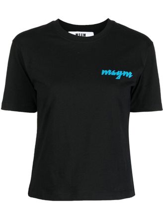 Msgm t-shirt &agrave; logo imprim&eacute; - Noir
