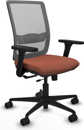 Piqueras y Crespo Hocharbeitsstuhl mit 3D-Armen, h&ouml;henverstellbare Lendenwirbelst&uuml;tze, ausgestattet mit Syncro/Translack und eingespritztem Schaum. Mit Rollen 65 mm Nyl