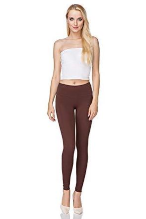 FUTURO FASHION Legging Long pour Femme - Taille Haute Hiver - Coton Doux - Grandes Tailles