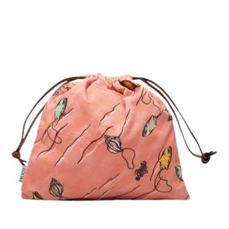 Loewe Pre-owned Printed Canvas Pouch - - Pre-owned - Damen - Rosa - ONE SIZE