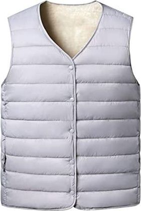 ORANDESIGNE Homme Gilet Polaire Chaud Confort Doux Léger Veste Polaire sans Manches Bodywarmer Outdoor Manteau Unisexe Sans Manches en Polaire Chaud Manteau Femme
