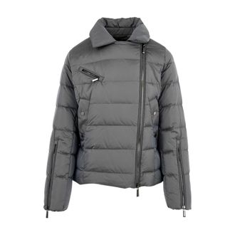 Moorer Gepolsterte Rei&szlig;verschluss &Auml;rmel Seitentaschen Jacke - - Jackets - Damen - Grau - 2XS
