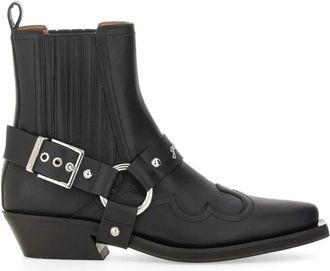 Ganni Stiefel - Stivale Chelsea Western Fitted - Gr. 36 (EU) - in Schwarz - für Damen