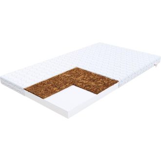 FDM Matelas 80x190 coco pour votre enfant - 8 cm dépaisseur - mousse polyuréthane et fibre de coco