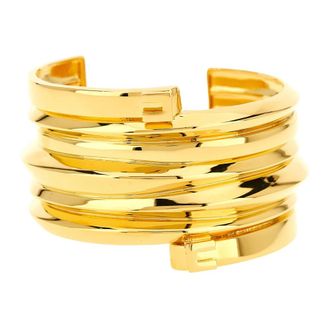 Elisabetta Franchi Rigid Cuff Armreif - - Accessories - Damen - Gelb - M/L