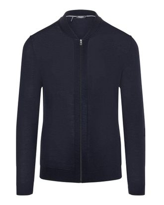 Maerz Leichte Strickjacke aus Summer-Merinowolle mit Zip in