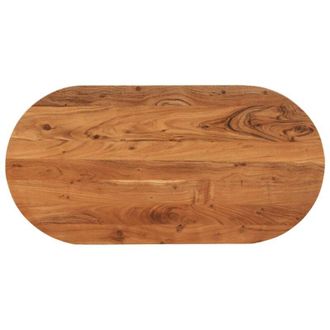 vidaXL Dessus de table 120x60x3,8 cm ovale bois massif dacacia vidaXL