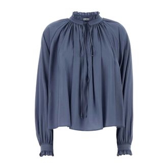 Pantaloni Torino Claudia R&uuml;schenbluse - - Blouses & Shirts - Damen - Blau - XS