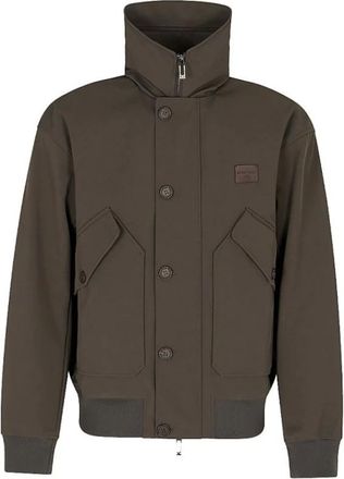 Emporio Armani Homme, Vestes, Vert, Taille: L Blouson en twill de nylon ceintur&eacute; &agrave; fermeture &eacute;clair int&eacute;grale