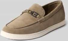 Guess Loafers aus Leder mit Riegel in Flecht-Optik Modell HEAWS