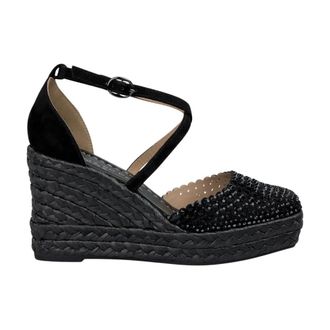 Alma En Pena Alma EN Pena, Femme, Chaussures, Noir, Taille: 37 EU Compensée à perles sur les orteils