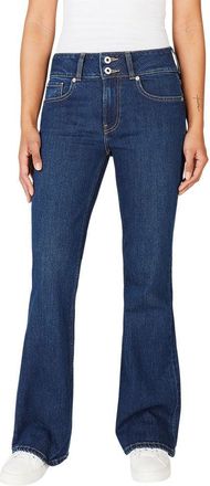 Pepe Jeans London Damen Flare Mw Jeans, Blau (Denim-ee2), 28W x 34L