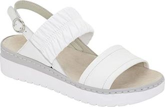 Dr. Scholls Scholl Femme VIAREGGIO Elastic Sandale, White, 41 EU