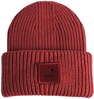 Generic Bonnet Femme Hiver Bonnet Femme Chapeau Femme Hiver Confortable Classique - Broderie Raton Laveur Amusant, Tricot Chaud avec Fourrure, Id&eacute;al Ski, Cade