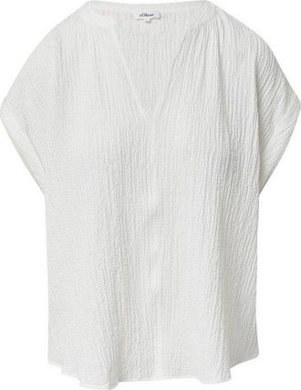 s.Oliver Blusentop Bluse Strukturierte Bluse aus Viskosemix