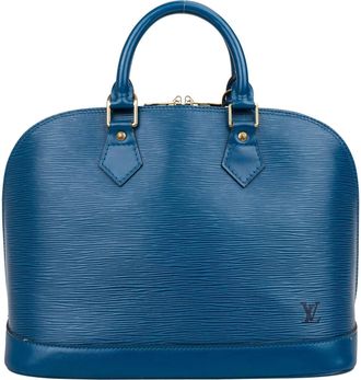 Louis Vuitton Crossbody Bags - Louis Vuitton Bleu Epi Leather Alma PM Handbag - Gr. unisize - in Blau - f&uuml;r Damen
