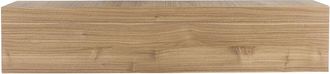 Miliboo Miliboo - &Eacute;l&eacute;ment mural TV horizontal en bois clair L138 cm - Meuble TV suspendu contemporain - Panneaux de fibre de bois - Installation murale