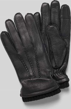 Roeckl Lederhandschuhe mit Rippb&uuml;ndchen