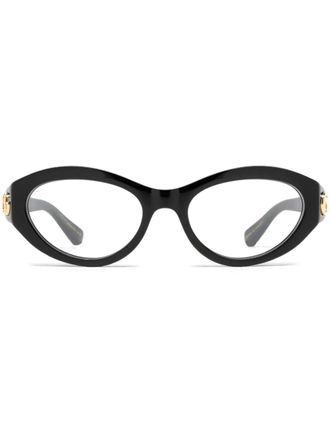Gucci lunettes &agrave; monture ronde - Noir