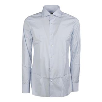 Ermenegildo Zegna Chemise Lux Tailoring Manches Longues - Homme - Chemises - Bleu - Taille: XL