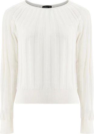 van Laack Femme, Pulls, Blanc, Taille: 40 FR Saryn Pull ras du cou