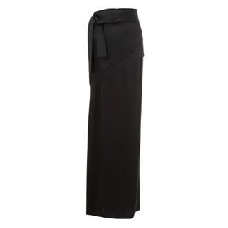 Tom Ford Extralanger schwarzer Satinrock - - Skirts - Damen - Schwarzk - XS