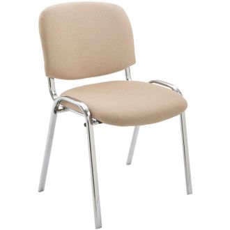 Clp Besucherstuhl Ken Chrom Stoff creme
