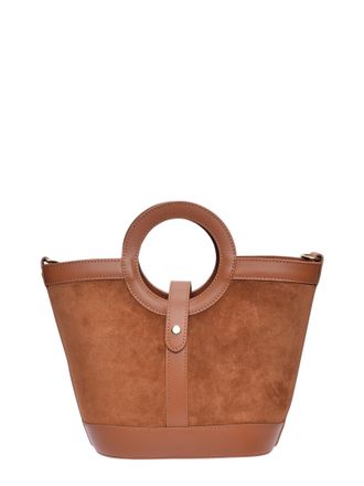 Anna Luchini Braun Rindsledertasche