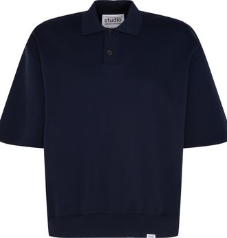 Seidensticker Unisex Oversized Fit Kurzarm Pullover, Dunkelblau, XS EU