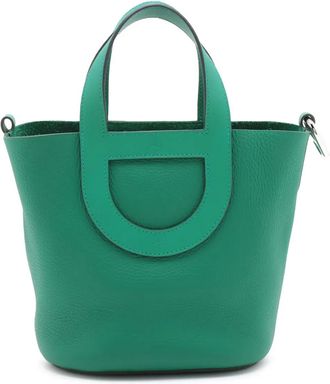 Herm&egrave;s 2024 Clemence and Swift In The Loop 18 handbag - Gr&uuml;n