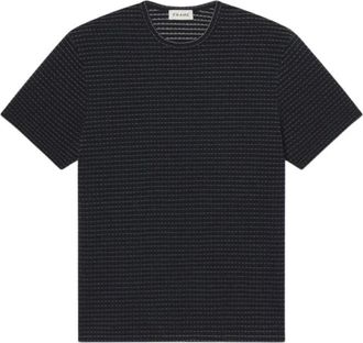 Frame Denim Homme, Tops, Bleu, Taille: XL Jacquard Stripe Tee