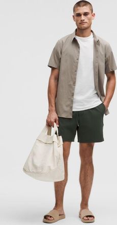 lululemon Short de bain Doublé pour Hommes - 18 cm - Vert - Taille 2XL