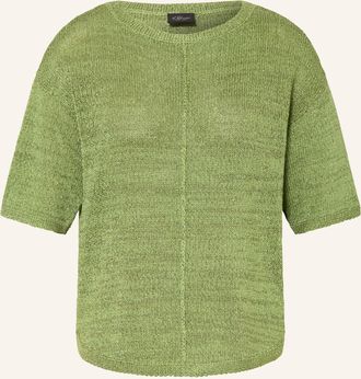 s.Oliver Black Label S.Oliver Black Label Strickshirt Mit Glitzergarn gruen