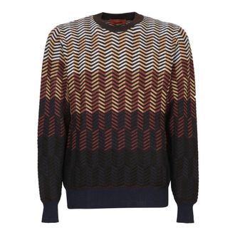 Missoni Pullover mit Rundhalsausschnitt - - Knitwear - Herren - Mehrfarbig - XL