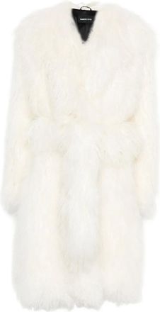 Numerootto Carlotta Mantel mit Gürtel - Weiß